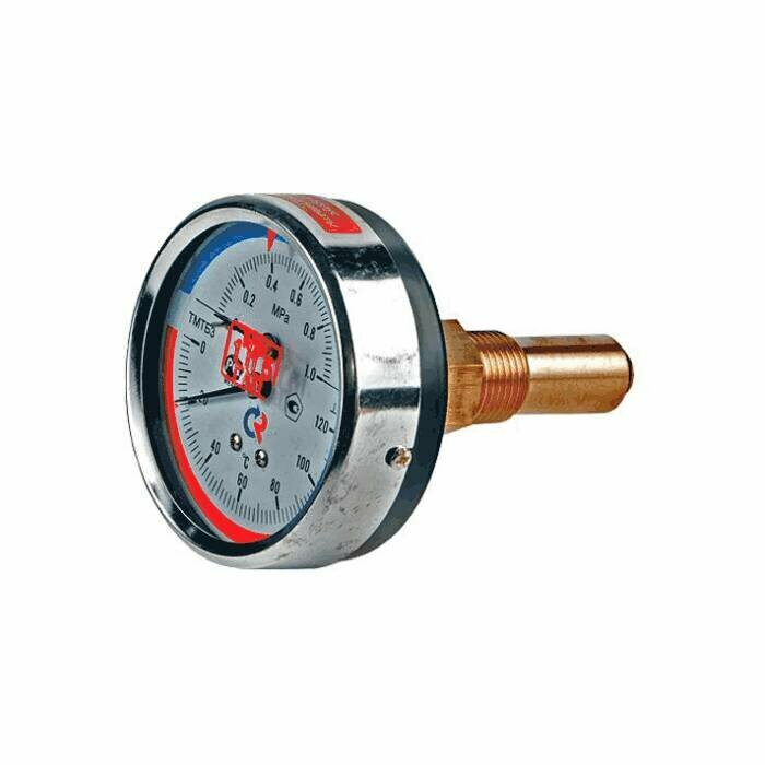 Термоманометр ТМТБ-31Т.2 осевой Дк80 1,6МПа L=64мм G1/2" 120С Росма 00000002300