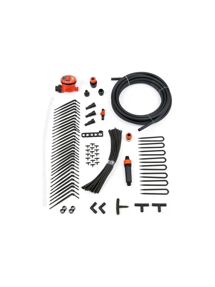 Капельный полив от ёмкости на 30 растений с таймером