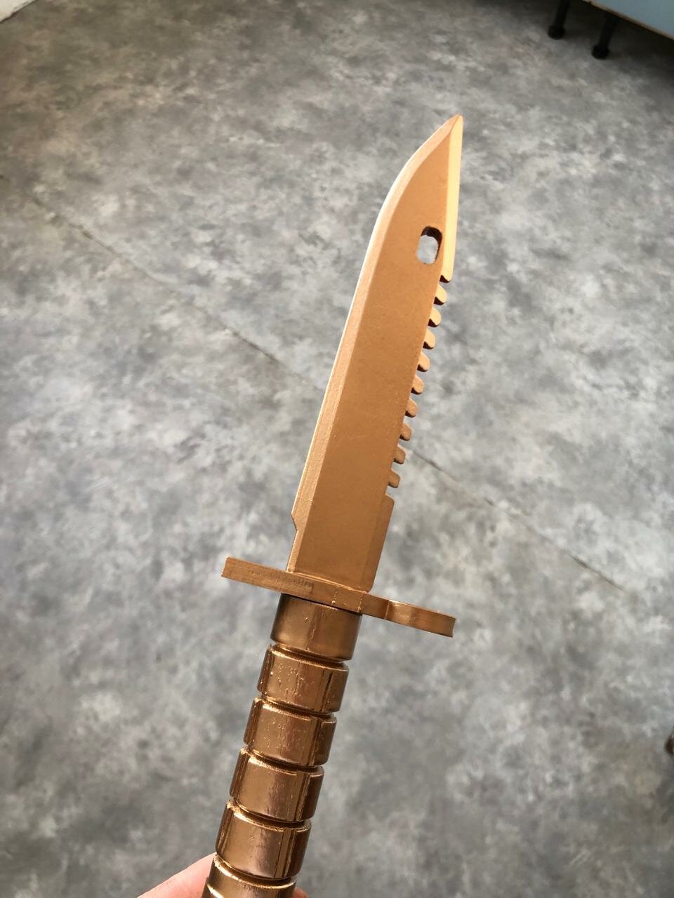 Деревянный штык нож Голд gold