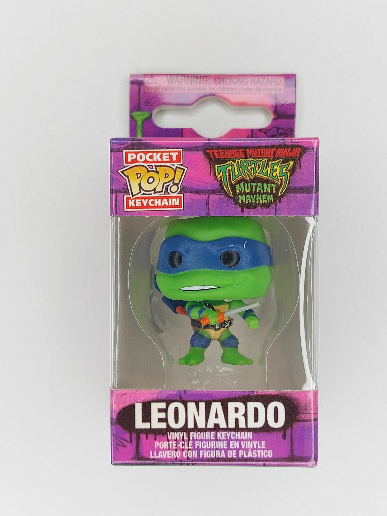 Брелок Леонардо из мультика Черепашки-ниндзя: Погром мутантов Leonardo keychain