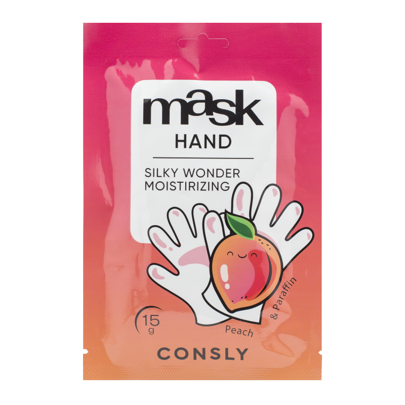 Consly Silky Wonder Peach and Paraffin Moisturizing Hand Mask Парафин-маска для рук с экстрактом персика
