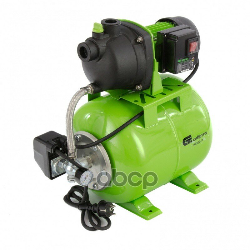 Насосная Станция Нс850-П, 850 Вт, Напор 42 М, 3500 Л/Ч, Ресивер 19 Л// Сибртех Сибртех арт. 97248