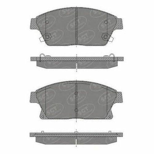 Колодки тормозные дисковые Sct SP638