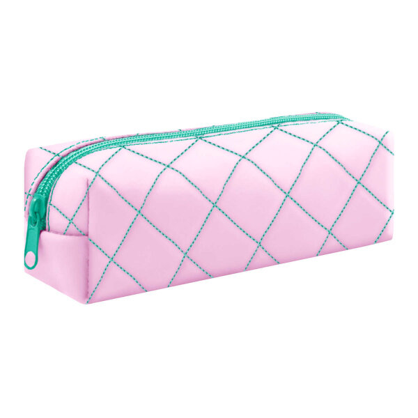 Пенал школьный феникс+, АРТ.61293/ 24 пастельно-розовый (без наполнения, 19.5Х5.5Х6.5 СМ, нейлон