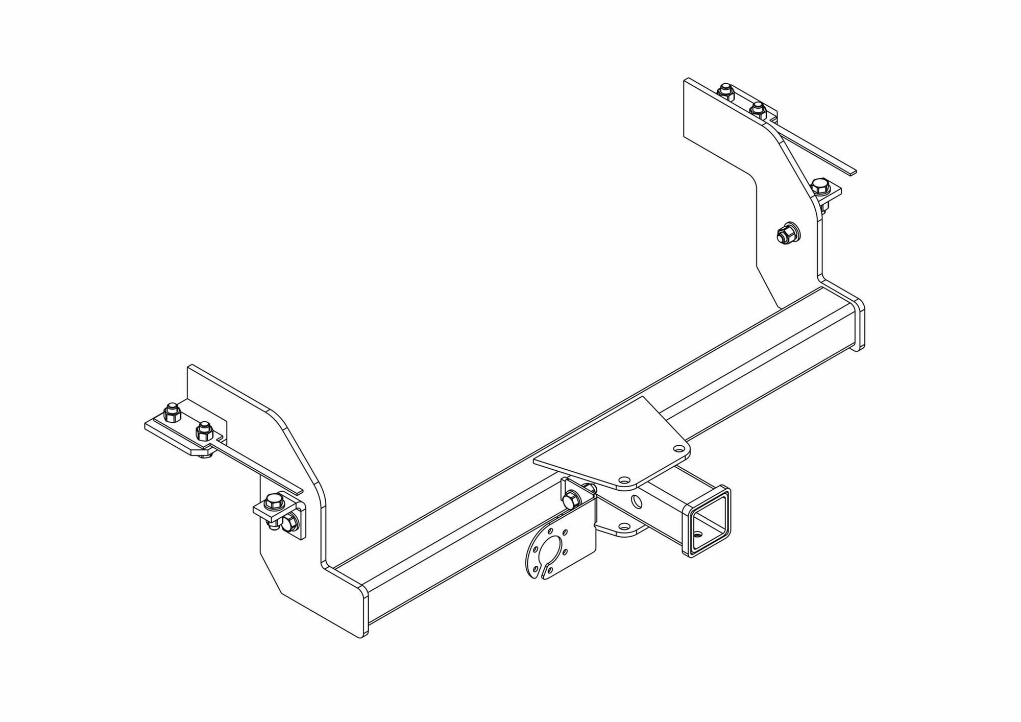 Фаркоп Avtos на SUZUKI JIMNY (2019-)(паспорт и сертификат в комплекте)(без электрики)SZ 13 (90x20x16)