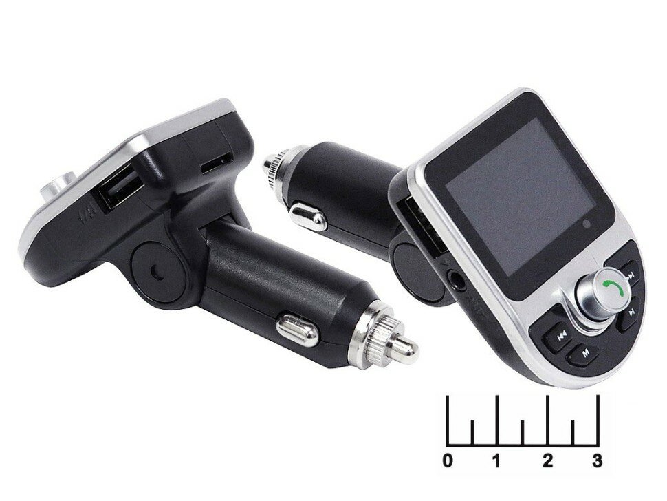 Модулятор MP3/FM/micro SD/2USB/AUX BT-39 + bluetooth (179-1965)