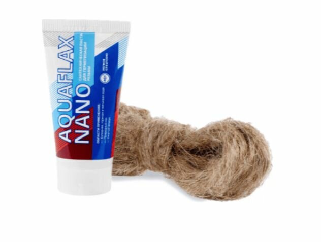 Набор сантехническая паста AquaflaxNano 80гр. тюбик+ 20гр. лен