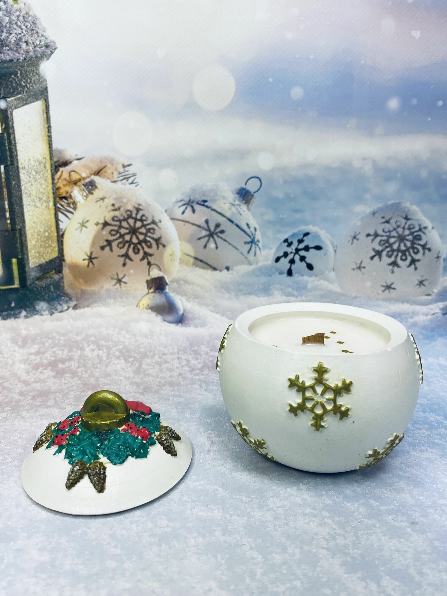 Молд силиконовый "Новогодний шар"