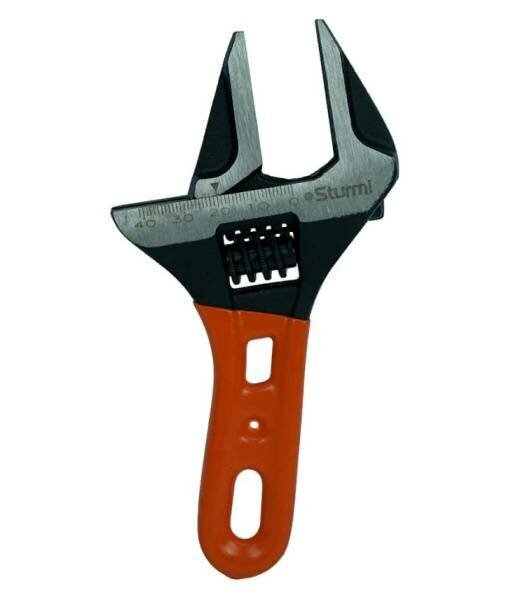 Ключ разводной c короткой ручкой 155x41мм, CrV, Sturm!