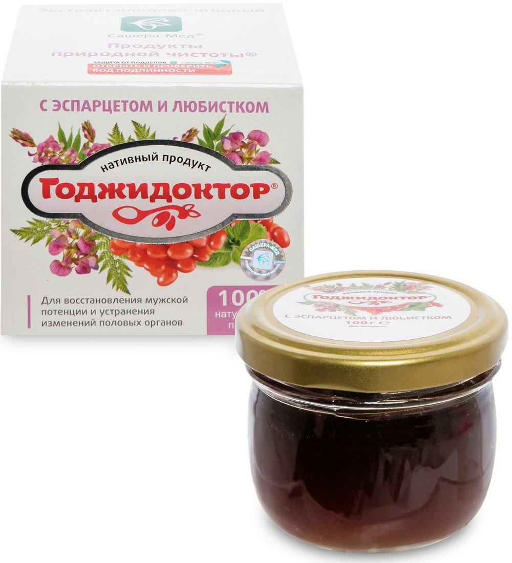Годжидоктор Экстракт плодово-ягодный с эспарцетом и любистком, 100 г A2134492 Сашера-Мед