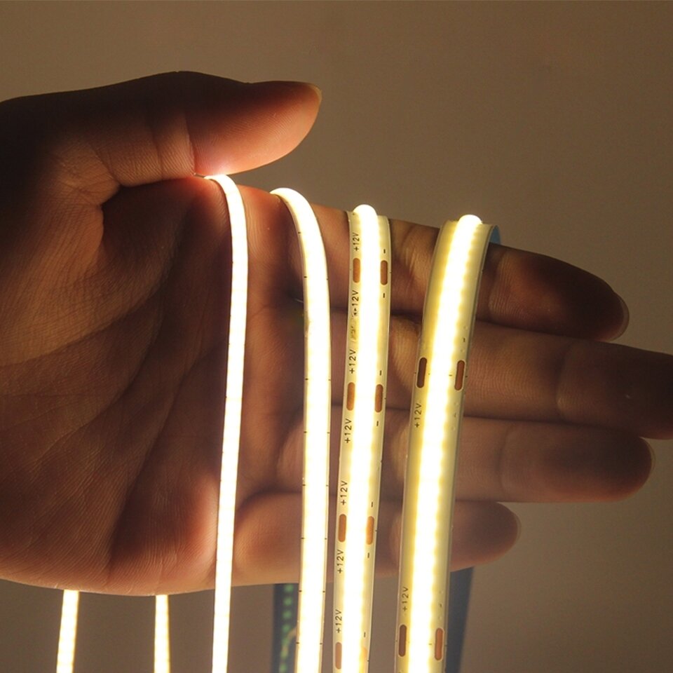 Лента COB LED, 384 светодиода на метр, 3мм 7W 4000К