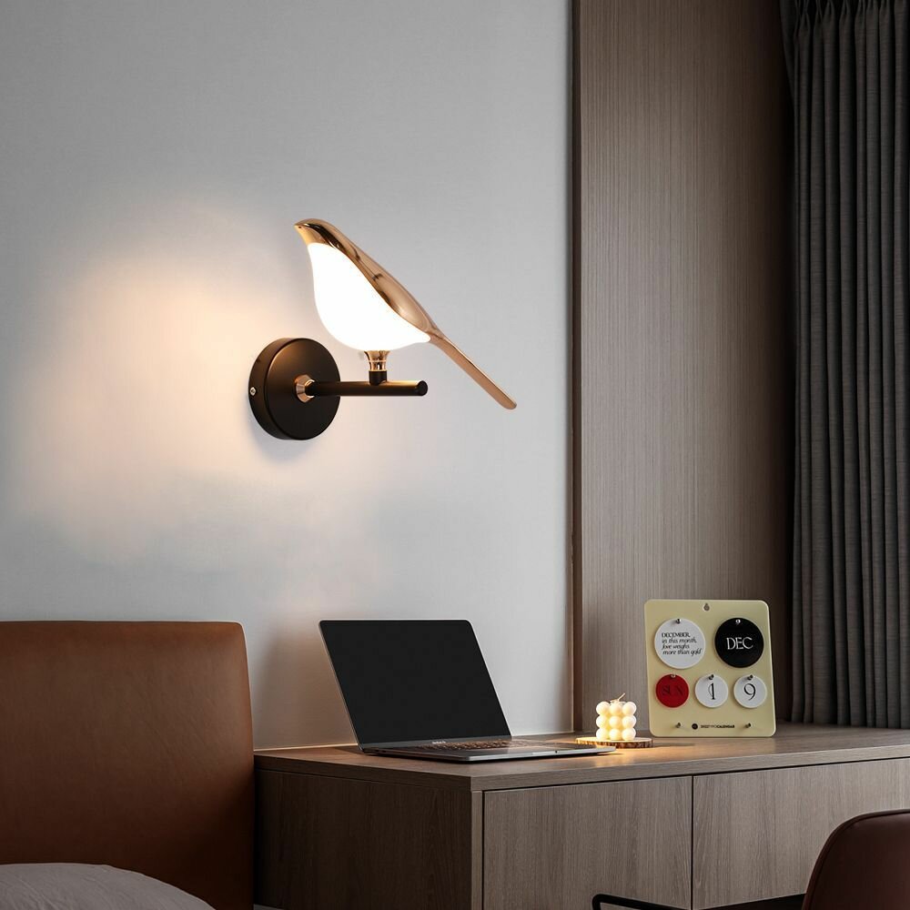 Птичий настенный фонарь Двухцветный