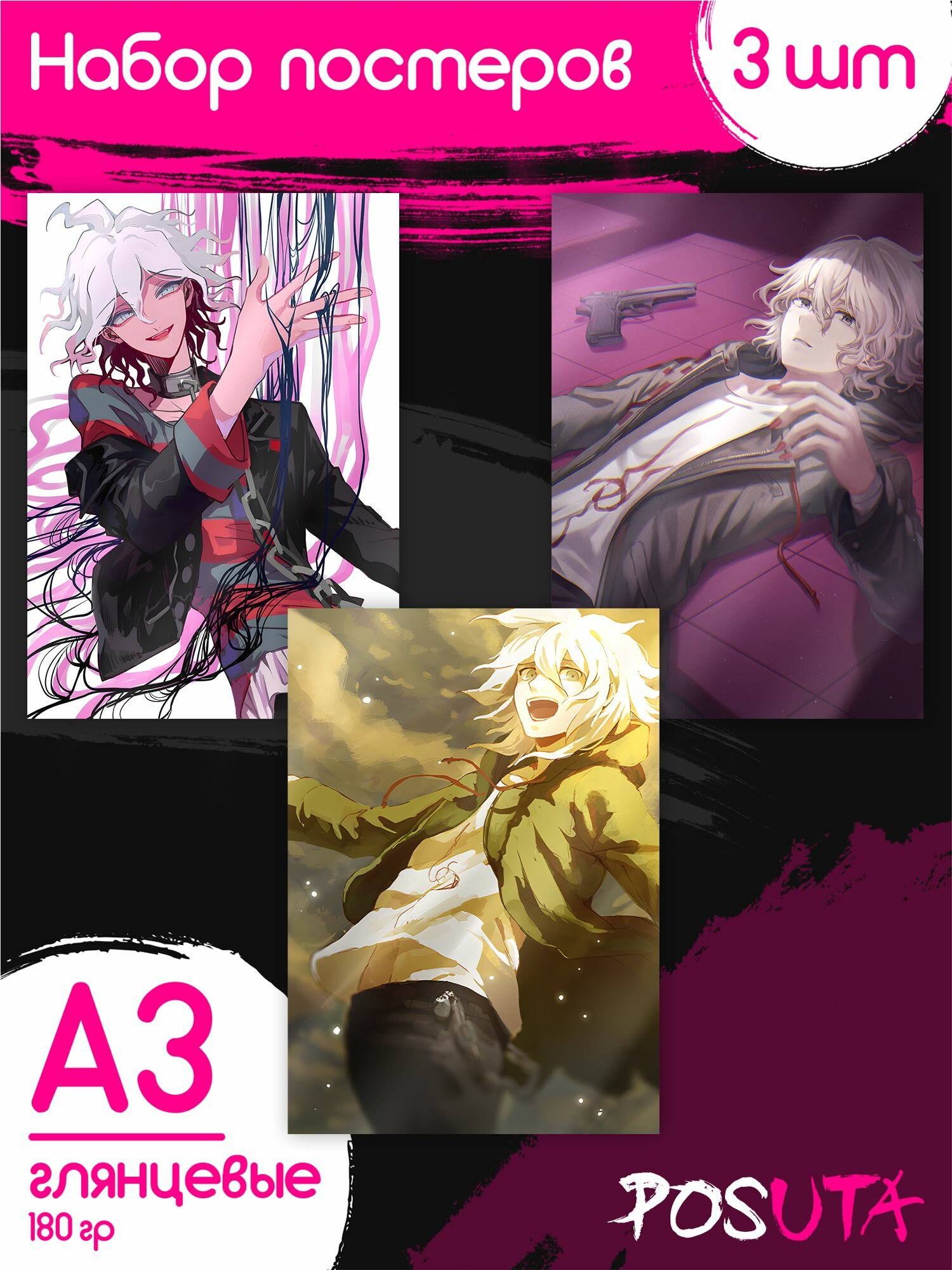 Постеры на стену Данганронпа