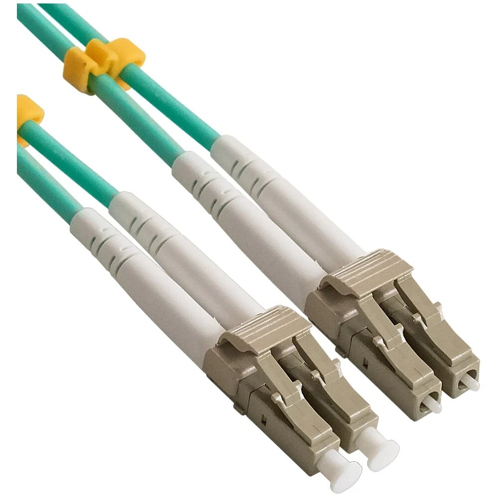 Волоконно-оптический патч-корд ExeGate FC-D-503-LC-LC-1M-LSZH Шнур во MM 50 125 OM3, LC UPC-LC двойной LSZH‑компаунд