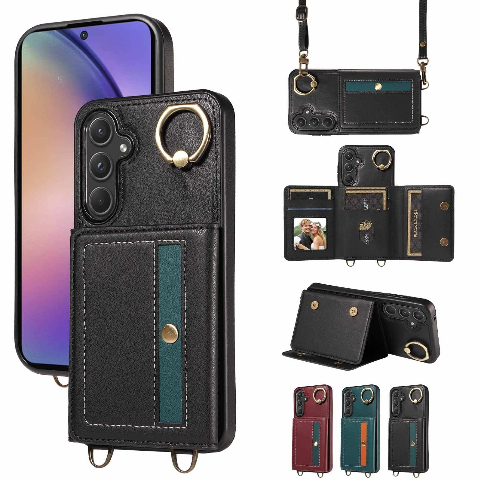 Чехол для Samsung Galaxy A55 5G /Самсунг Галакси А55(5Джи) с отделением для карты, Чехол-кошелек для Кожа высокого качества, Новый продукт