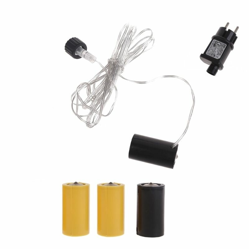 Источник питания виртуальная батарея LR14 C-штекер европейского стандарта-один в один