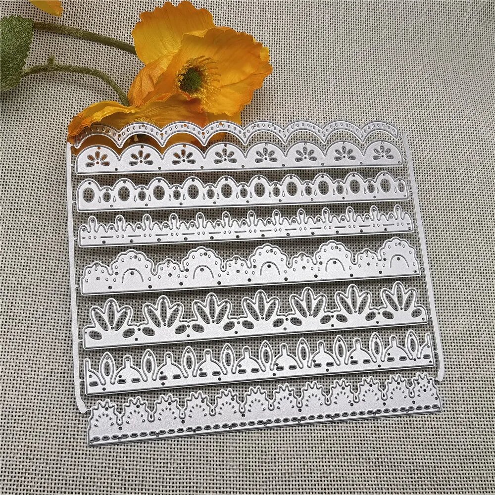 Пресс-формы для скрапбукинга AOKEDIY, серебристые, металлические
