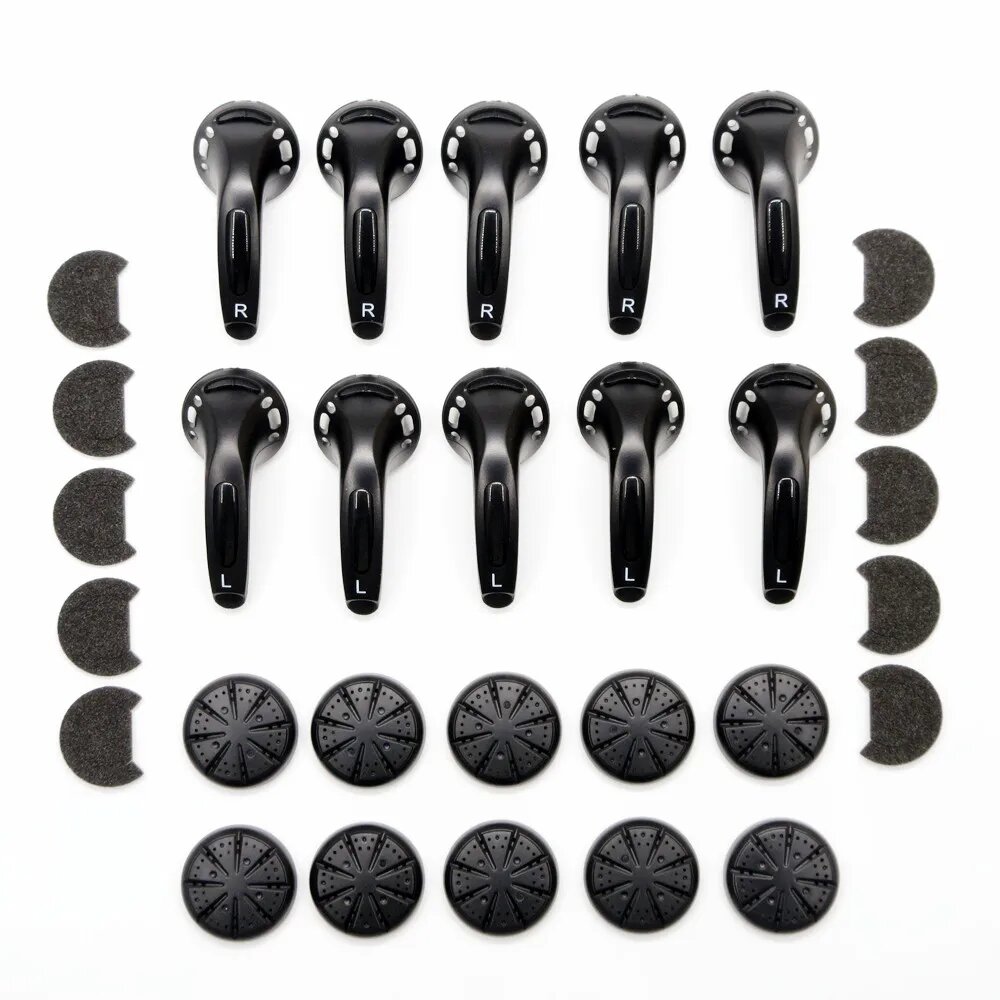 Корпуса для наушников FENGRU MX500 5 пар Black