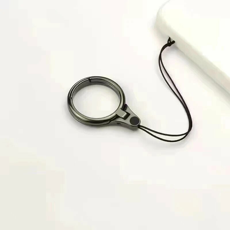 Металлическое кольцо Петля ручной ремешок на запястье ремешок для iPhone/Huawei/Samsung чехол USB флэш-накопители ключи брелки для камеры Ремни против потери black1