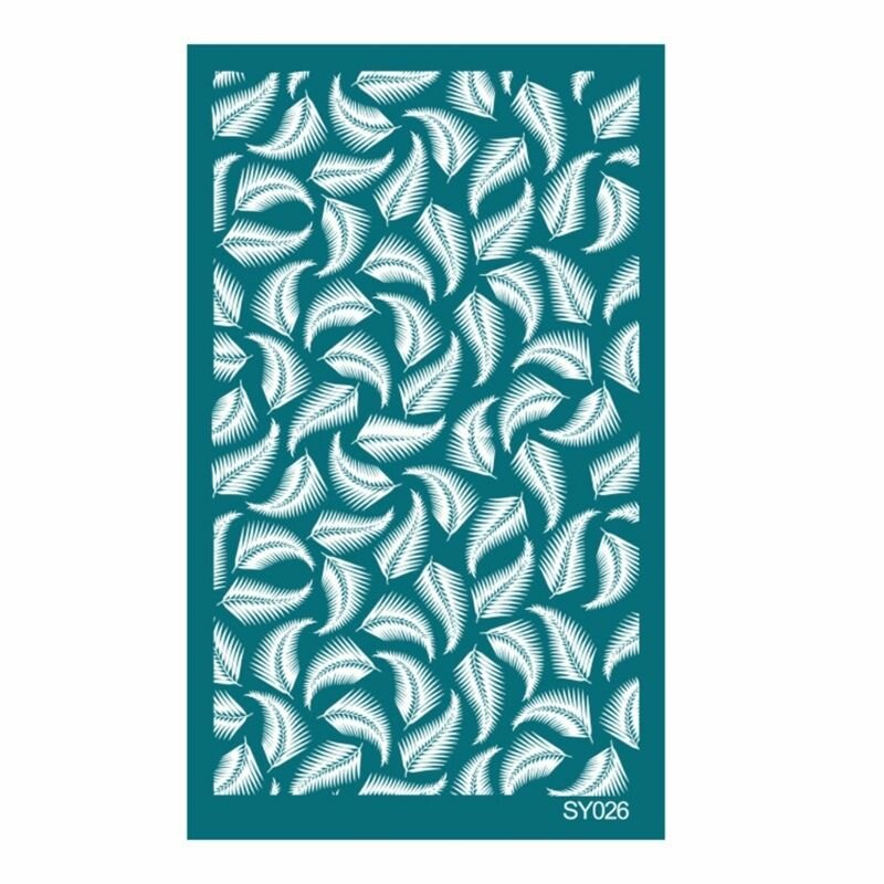 Геометрические трафареты для шелкографии с листьями для глины, многоразовая шелкография, печать сделай сам , на украшениях, серьгах, декоре