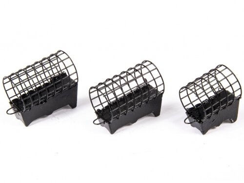 Набор металлических фидерных кормушек FC M1 точный заброс река 80г 100г 120г 3шт. коробочная версия