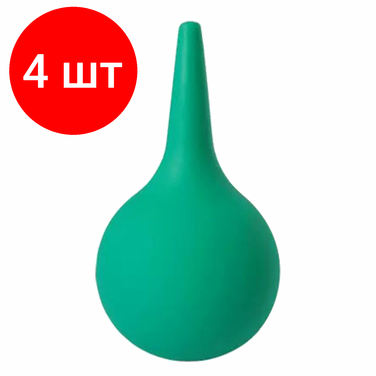 Комплект 4 шт, Спринцовка с мягким наконечником, объем 100 мл, № 3А, виталфарм, ВИТ00004948