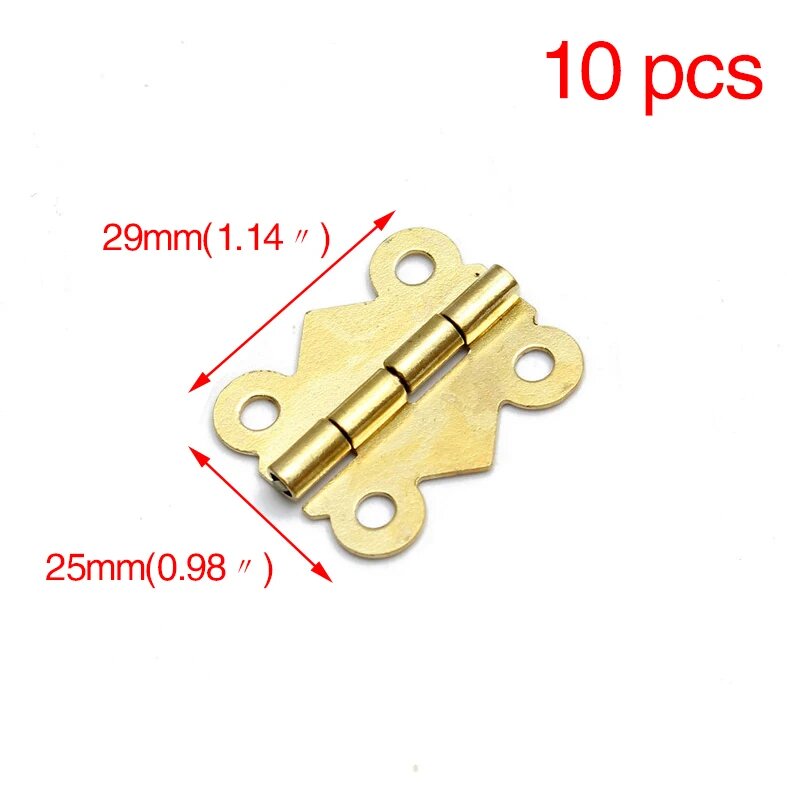 Мебельные петли NAIERDI мини бабочка 10 шт. Gold-29x25mm-10pcs