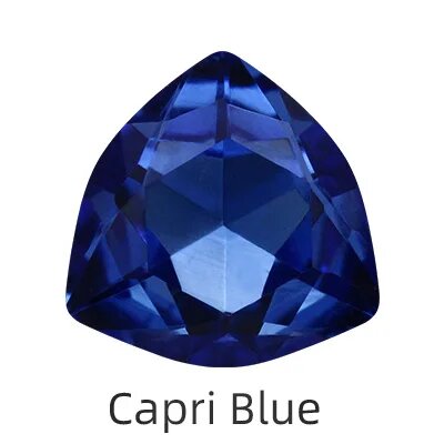 Стразы стекло Capri Blue, 12mm, 10шт