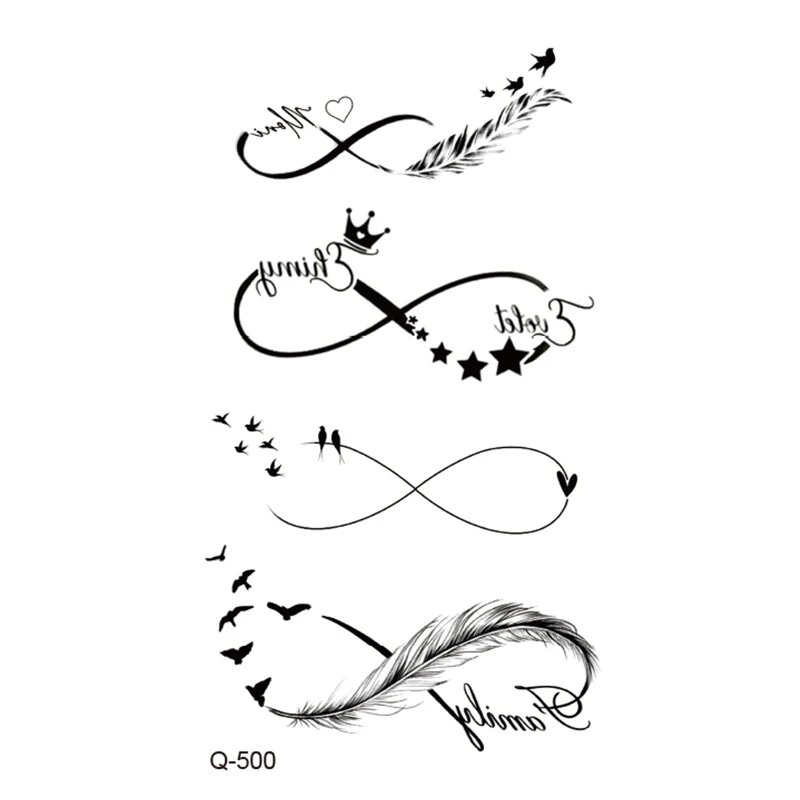 Маленькая временная татуировка, водостойкая черная роза, бабочка, стрела, цветок, крылья, маори, змея, женское искусство, запястье, шея, поддельная мини-наклейка