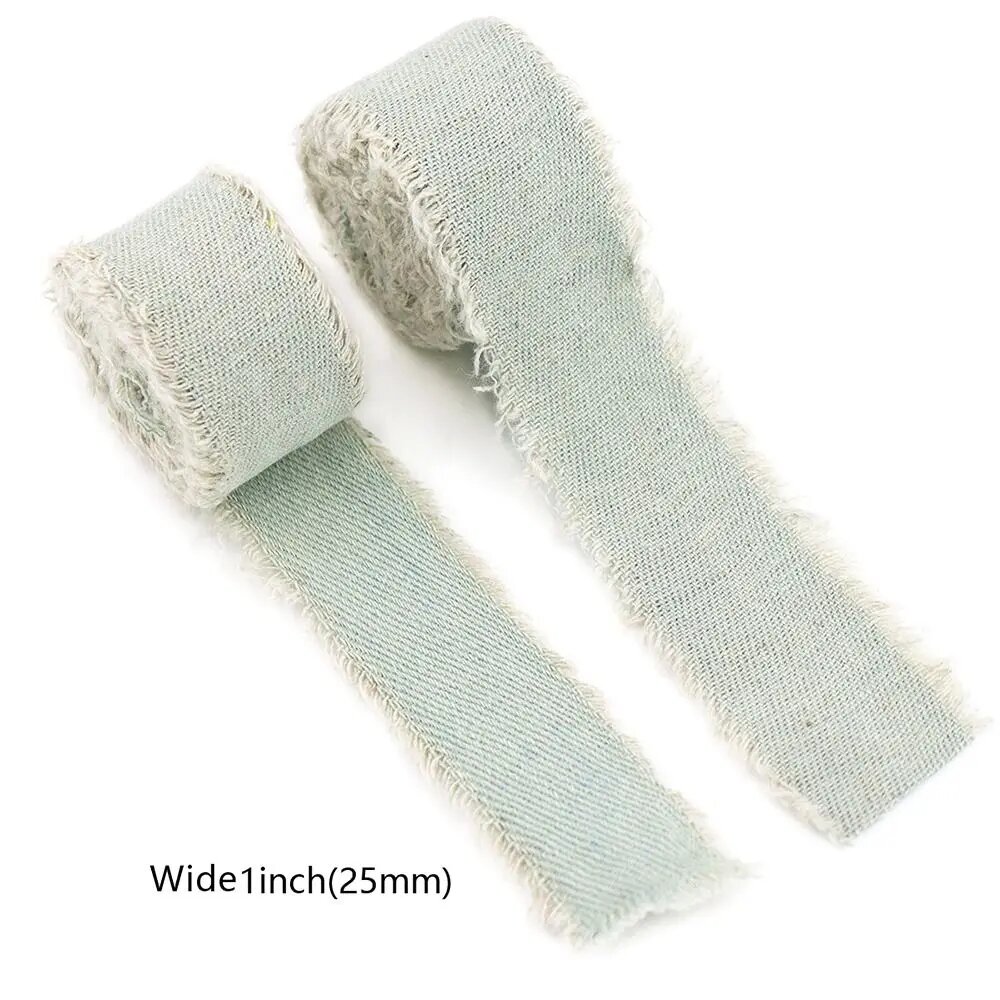 Джинсовая лента с бахромой, 2 ярда