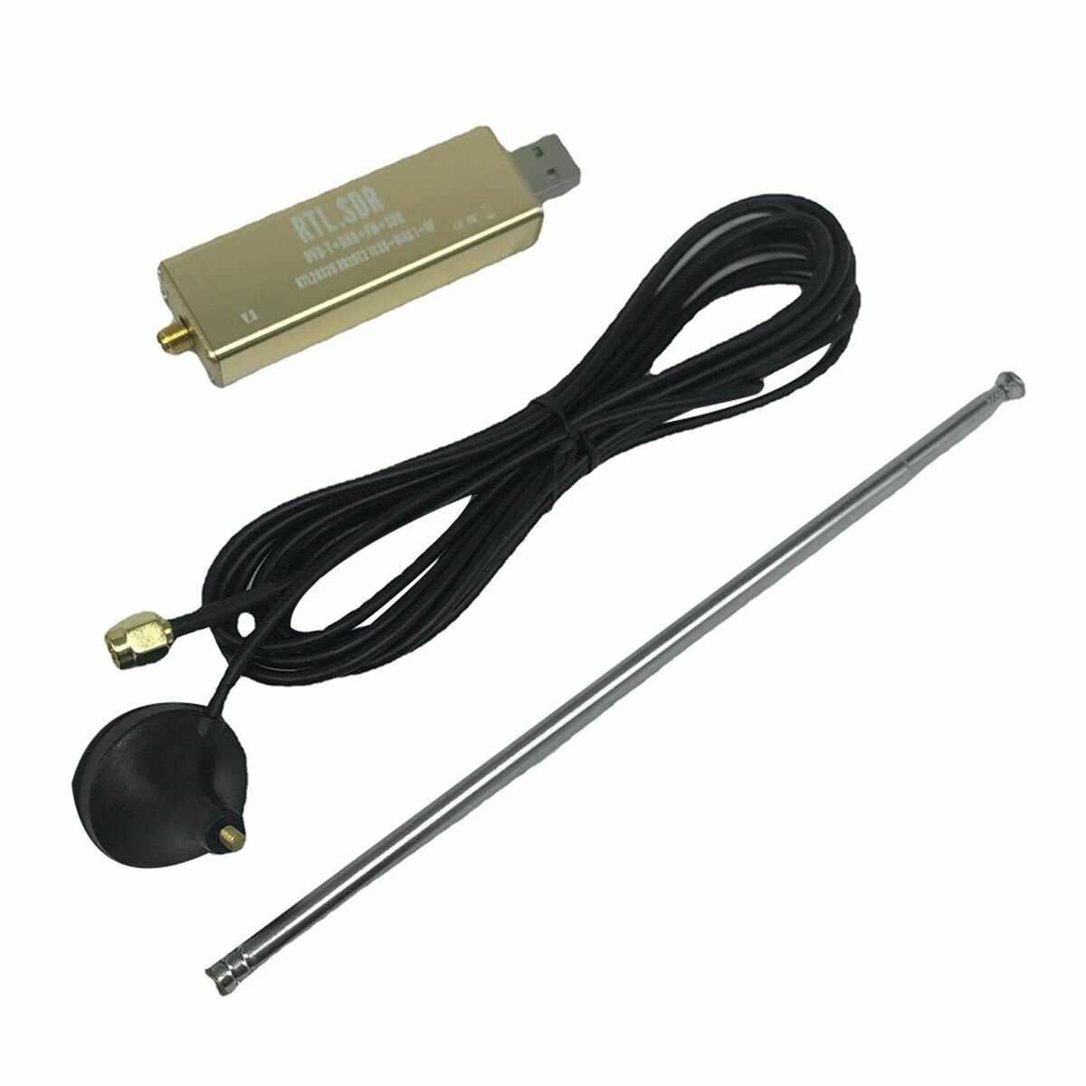 Приемник RTL SDR V3 Pro 100 кГц-1,7 ГГц со встроенным TCXO для любительского радио