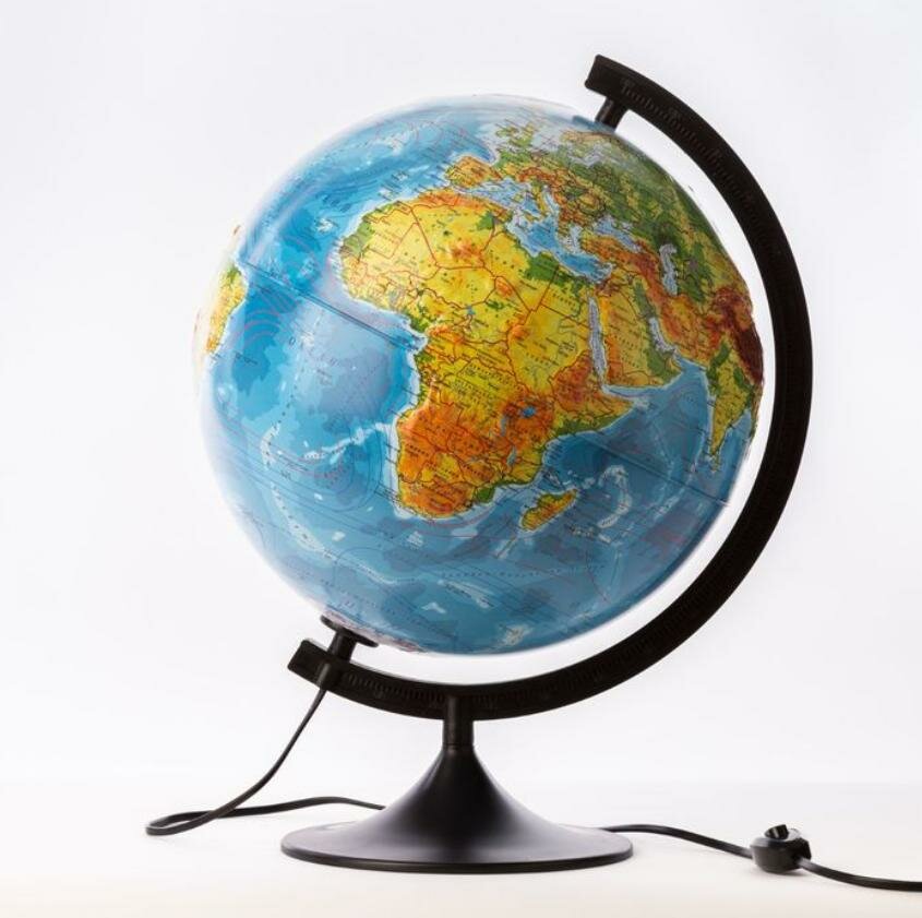 Глобус Globen с подсветкой, D 320, Классик, Физический Рельефный (К013200221)