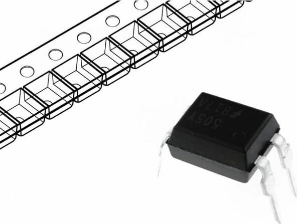 Оптрон ONSEMI FOD817A THT Каналы 1 Вых транзисторный Uизол 5кВ Uce 70В DIP4 1шт