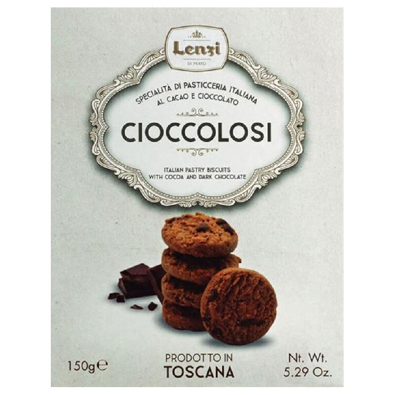 Печенье LENZI Cioccolosi сдобное Какао и Шоколад /картон/ 150г