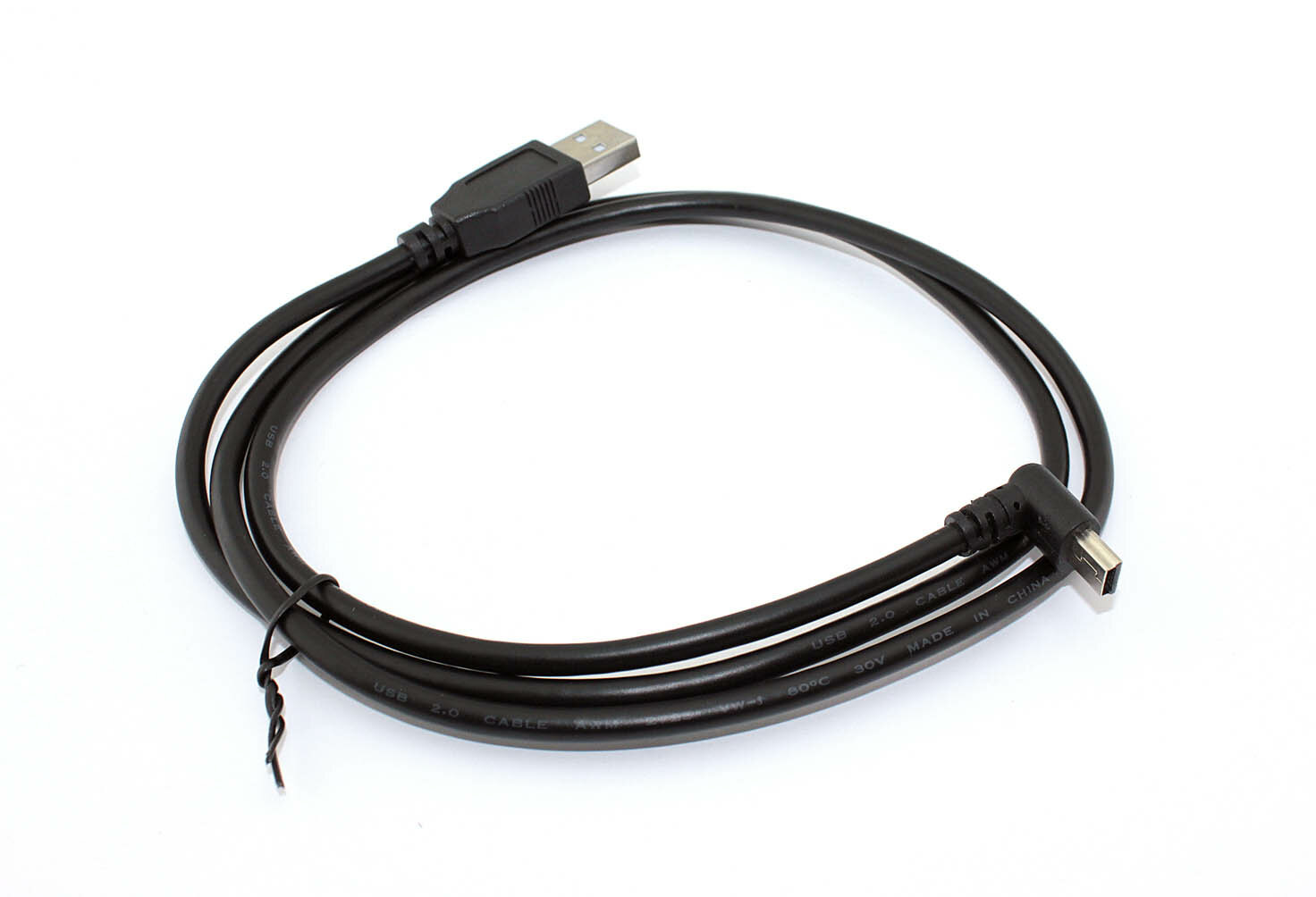 Кабель USB Type A на Mini USB угол вниз 1 м