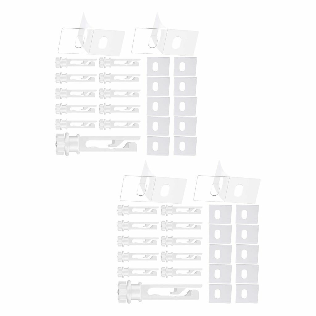 2 комплекта жалюзи, крючки для шкивов, детали для ремонта, аксессуары для штор