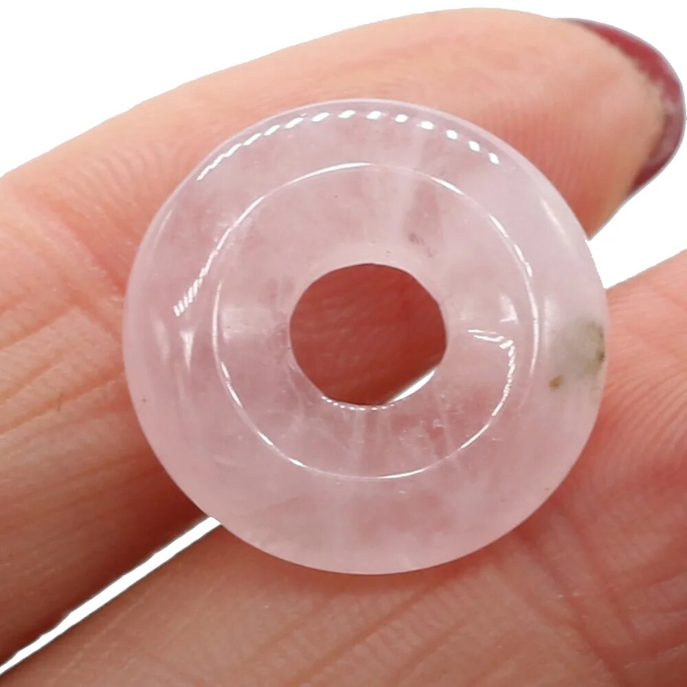 Бусины из агата и малахита 18 мм Розовый, Rose Quartz