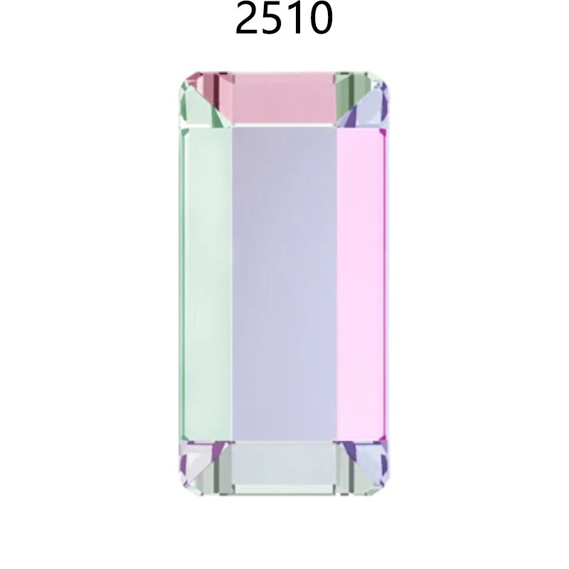 (1 шт.) 100% подлинный 2510 багет с плоским основанием без горячей фиксации хрустальный камень из Австрия для дизайна ногтей драгоценный камень для зубов