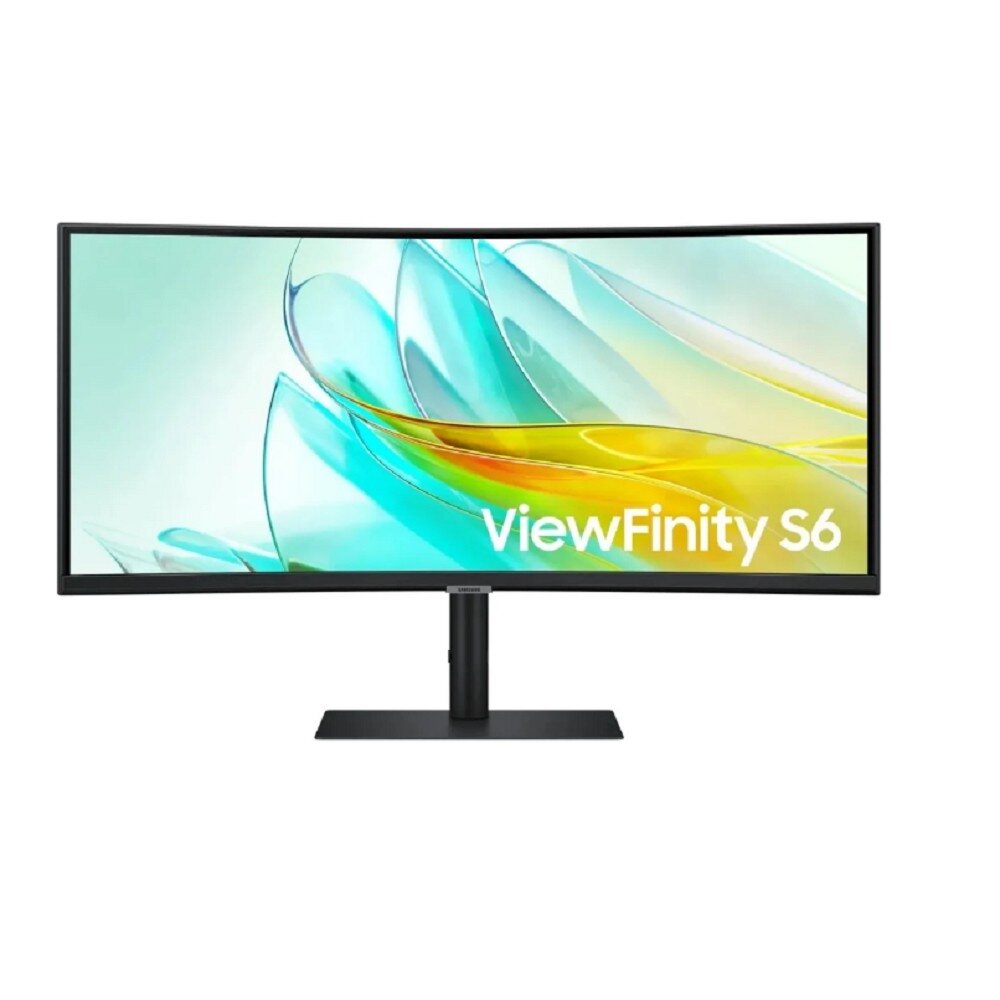 Монитор LCD Samsung 34" S34C650UAI ViewFinity S6 черный VA 3440x1440 100Hz 5ms 21:9 полуматовая 350cd 178/178 DisplayPort USB M/M