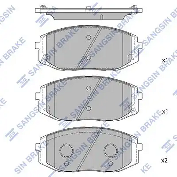 HI-Q SP4509 sp4509 колодки дисковые передние\ i30 2.0i 17, optima 15