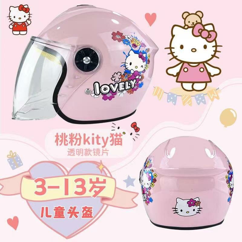 Шлем JDTK KT cat, детский, для электромобиля, полипропилен, светло-розовый