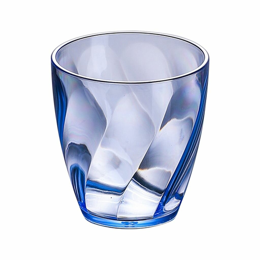 Ударопрочные пластиковые стаканы для воды 310 мл, небьющиеся бокалы для бара, Павлиний глаз синего цвета