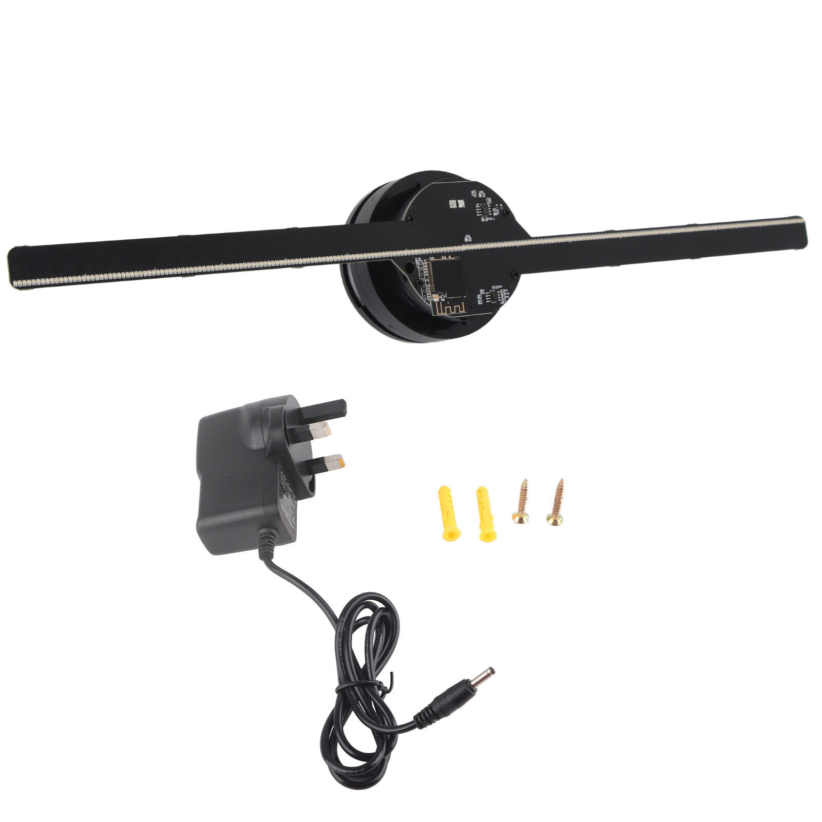 3D Голограмма Вентилятор 224 Светодиодные Световые Бусины Рекламный Плеер Высокого Разрешения для Бизнес‑магазина Shop Bar 100-240 В UK Plug