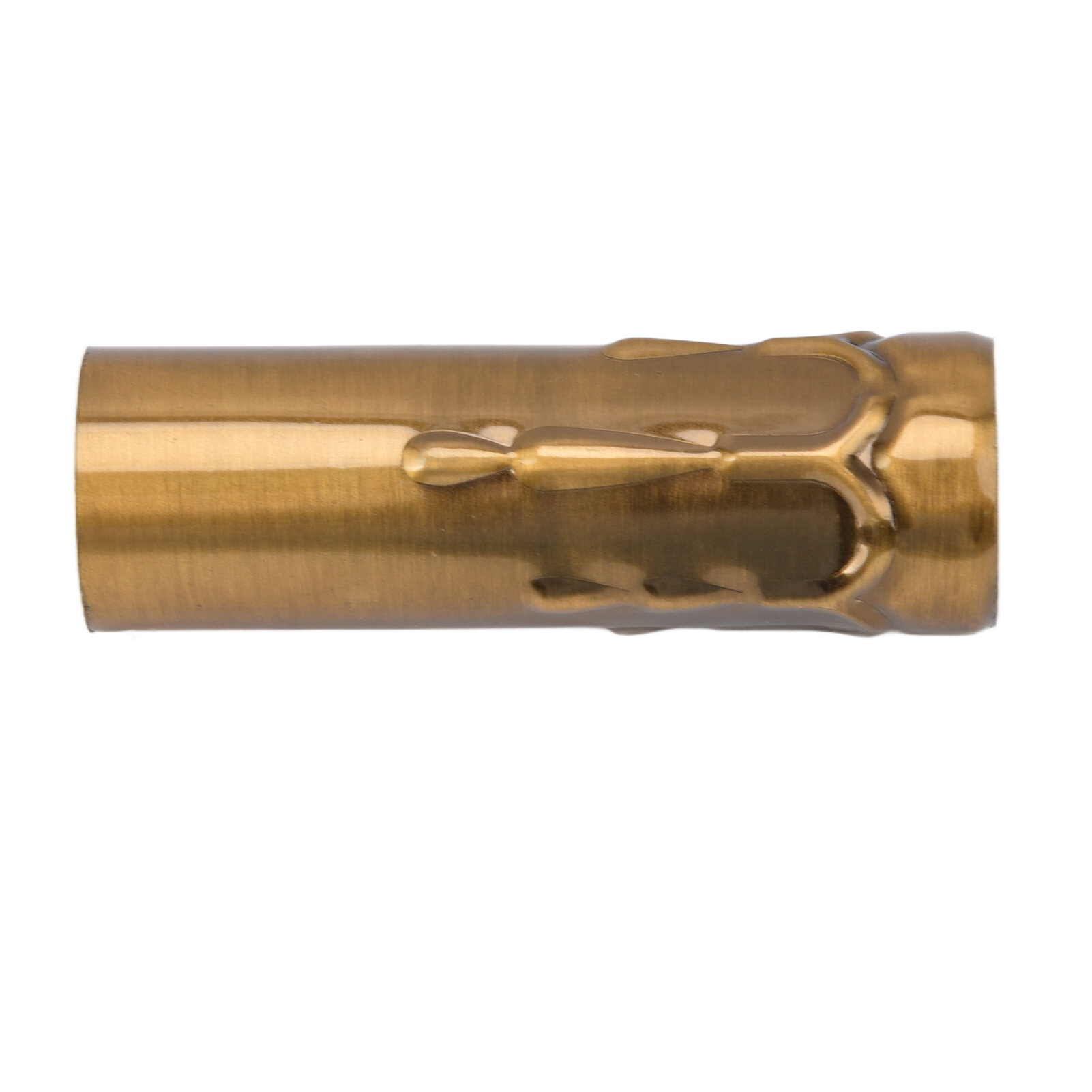 10 шт. E14 металлическая трубка для держателя свечи, цоколь лампы, аксессуары для освещения 25x80 мм, золотая бронза