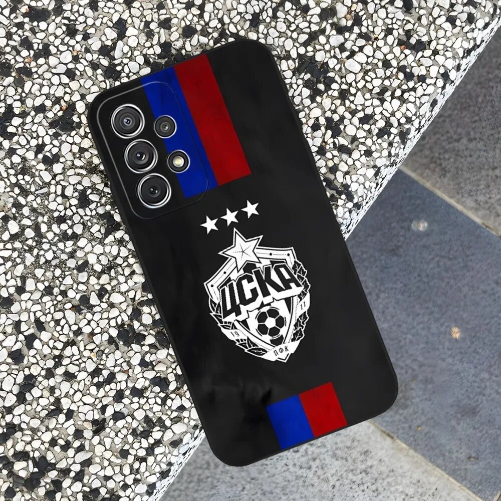 Moscow Football PFC CSKA Phone Case for Sumsung Galaxy S24 S23 S22 S21 S20 A24 A34 A54 A53 N20 M54 Fe Plus Ultra Black Soft Cover