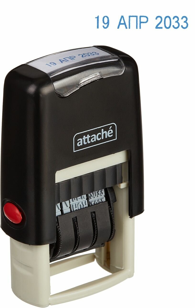 Датер автоматический Attache мини 3 мм, месяц буквами