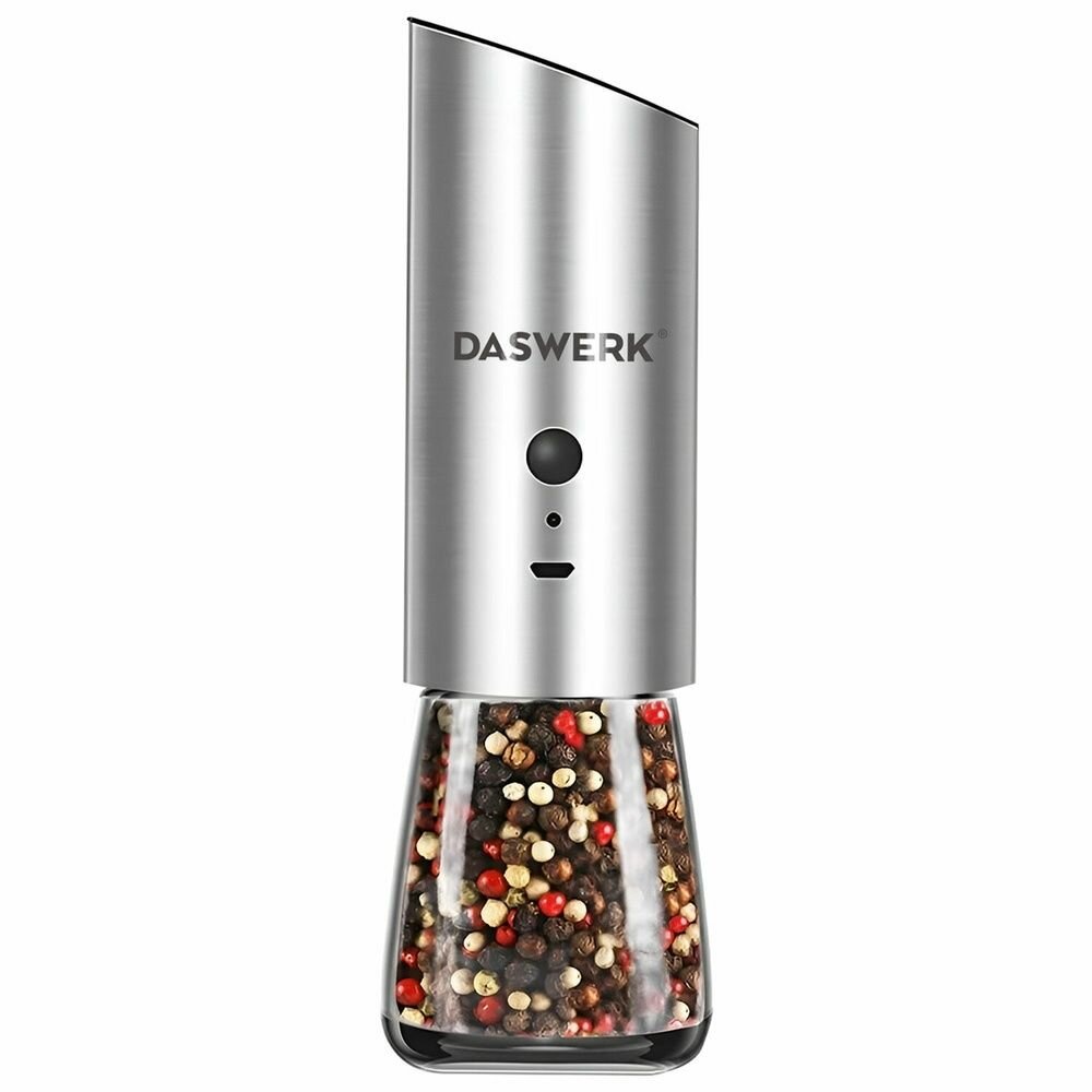 Мельница для специй DASWERK Гравитационная электрическая, USB, PM-7 (456625)