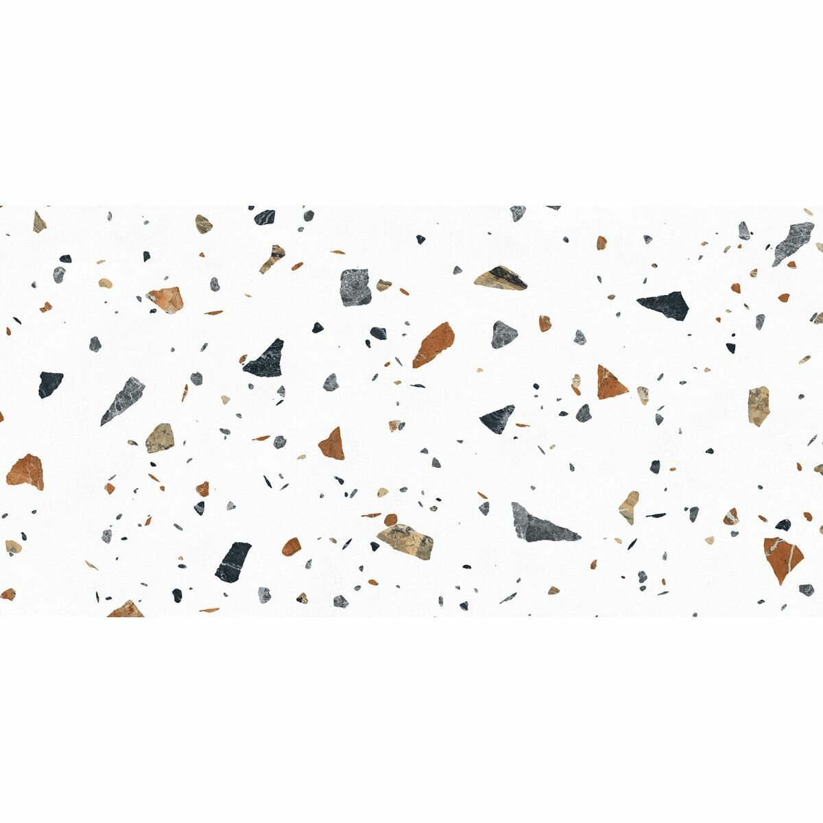 Керамогранит Laparet (Лапарет) Terazzo Bianco цветной 60х120 см матовый карвинг (1.44 м2)