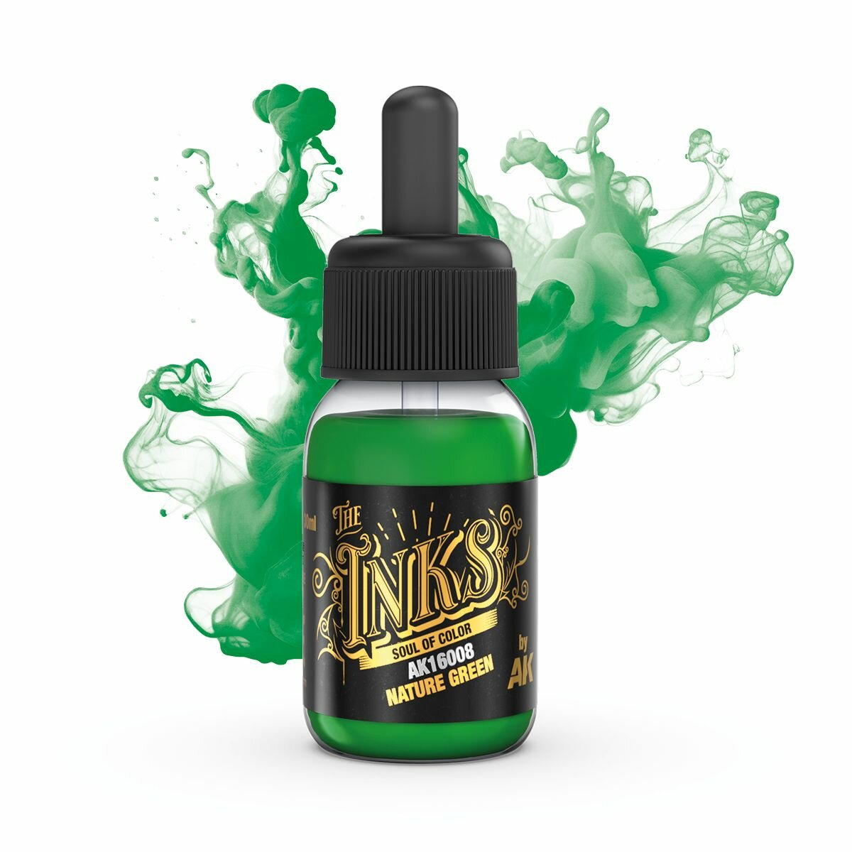Краска для сборных моделей AK Interactive - The INKS: Nature Green (30ml)