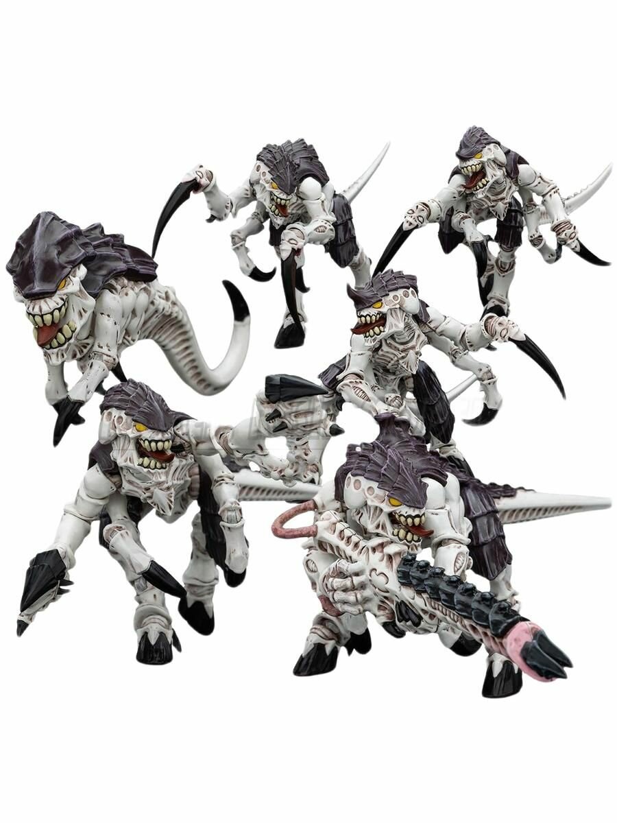 Подвижная фигурка JOYTOY Warhammer 40K Tyranids Hive Fleet Leviathan Termagant 6PCS коллекция игрушек